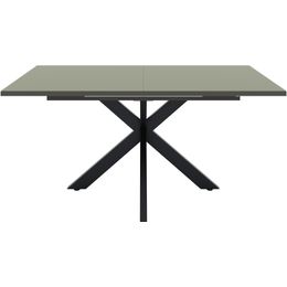Esstisch, B:160cm H:77cm T:90cm, gr&uuml;n, SET ONE BY Musterring, K&uuml;che, Tische, "Reno", Mit Vierkantfu&szlig;, w&auml;hlbaren Gestellen und Plattenfarben