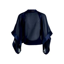 Vera Mont Damen Bolerojacke "Damen mit 3/4 Arm", blau, Gr. S, Obermaterial: 100% Polyester. Besatz: 95% Polyester, 5% Elasthan, Jacken