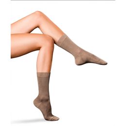 Falke Damen Socken "No. 2 Finest Silk", Gr. 35, beige, Obermaterial: 85% Seide silk. 15% Polyamid PA., Socken