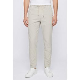 BOSS Orange Herren Chinohose, beige, Gr. 33, unifarben, Web, Obermaterial: 97% Baumwolle, 3% Elasthan, Hosen, Tapered Fit, Stretch-Qualit&auml;t,