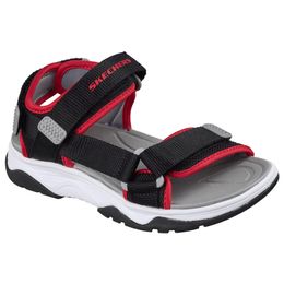 Skechers M&auml;dchen Sandale "TREAD SEEKER", Gr. 35, schwarz, Textil, kontrastfarbene Details, Schuhe, Sommerschuh mit Klettverschluss, Gr&ouml;&szlig;enschablone