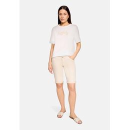 Cartoon Damen Kurzarmshirt "Damen mit Rundhalsausschnitt"patch cream, nature, Gr. 38, Obermaterial: 100% Baumwolle, Shirts