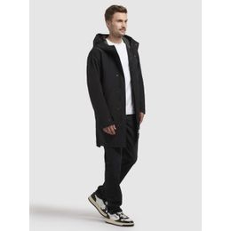 Khujo Herren Kurzmantel "KOLYA", schwarz, Gr. M, unifarben, Web, 59% Baumwolle, 41% Nylon, M&auml;ntel