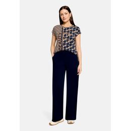Betty Barclay Damen Marlene-Hose "Damen unifarben"dunkelblau, Gr. 42, Obermaterial: 96% Polyester, 4% Elasthan, Hosen