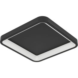 Eglo LED Deckenleuchte "LORETELLO-Z Deckenlampe - Stahl - LED - 20W - IP20", 1, H: 7,5cm, 1 Stk., schwarz, Wohnzimmer, Leuchten, Wohzimmerlampe,