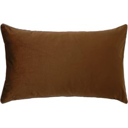 Dekokissen Pad, B:25cm L:50cm, braun, Polyester, Dekokissen_Sitzkissen_Kissenh&uuml;llen, "Elegance", Design als Basic, aus Samt, elegante Optik, in
