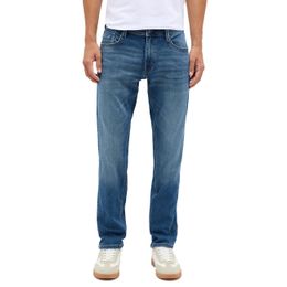 Mustang Herren Slim-fit-Jeans "Oregon"medium schwarz, Gr. 38, unifarben, Denim/Jeans, Obermaterial: 66% Baumwolle, 32% Polyester, 2% Elasthan, Jeans,
