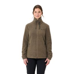 Vaude Damen Fleecejacke "WOMEN'S SKOMER WINTER FLEECE JACKET", beige, Gr. 34, unifarben, Fleece, Obermaterial: 100% Polyester. Futter: 100%