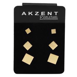 Adelia&acute;s ADELIA ́S Damen Paar Ohrh&auml;nger "Ohrringe &ndash; Ohrstecker aus Edelstahl", gold, Edelstahl, Ohrringe, Geschenkidee: zeitlos und vielseitig
