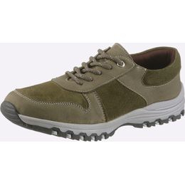 Casual Looks Damen Schn&uuml;rschuh, Gr. 37, gr&uuml;n, Nubukleder, Veloursleder, Schuhe