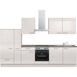 K&uuml;chenzeile Nobilia, B:330,3cm H:216,6cm T:60cm, grau, Komplettk&uuml;chen-Sets, ""Flash I", NEU: individuell anpassbar mit gratis Profi-Beratung",
