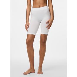Pieces Damen Shapingpants "PCLONDON SHORTS NOOS BC", Gr. XShellwei&szlig;, Jersey, Obermaterial: 93% Nylon, 7% Elasthan, unifarben, Unterhosen, aus Nylon