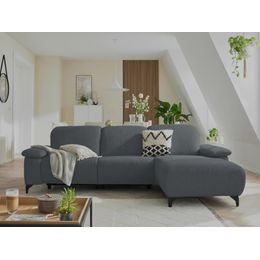 Ecksofa Musterring, B:280cm H:83cm T:180cm, grau, 16% Baumwolle, 79% Polyester, 5% Polyacryl, Wohnzimmer, Sofas, "MR370 mit/ohne Relaxfunktion,