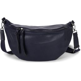 styleBREAKER Damen Umh&auml;ngetasche "Halbmond Crossbody Bag Uni", blau, 100% Polyurethan PU. Futter: 80% Nylon NY. 20% Baumwolle CO., unifarben, Taschen