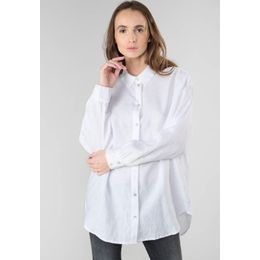 Damen Klassische Bluse "NINET", wei&szlig;, Gr. XL, Le Temps Des Cerises, 100% Leinen, Blusen, in klassischem Design