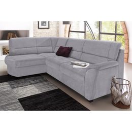 Sit & More Ecksofa SIT & MORE, B:251cm H:91cm T:176cm, grau, Luxus-Microfaser ALTARA NUBUCK (100% Polyester);Luxus-Microfaser ALTARA NUBUCK (100%