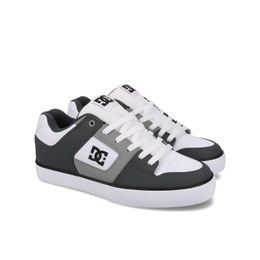 DC Shoes Herren Sneaker "Pure", Gr. 6,5grau, grau, wei&szlig;, Obermaterial:55, 4% Leder, 44, 6% Synthetik., Schuhe