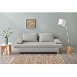 Jockenh&ouml;fer Schlafsofa, B:191cm T:80cm, grau, JOCKENH&Ouml;FER GRUPPE, Korpus: 100% Polyester;Kissen: 100% Polyester, Jugendzimmer, Sofas, "B: 191 cm, Liegefl.