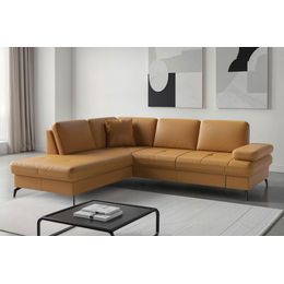 Sit & More Ecksofa SIT & MORE, B:238cm H:83cm T:202cm, braun, Wohnzimmer, Sofas, "Morris Jubi, Ottomane, Breite 238 cm", mit Armteilfunktion, wahlweise mit