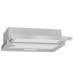 Gorenje Flachschirmhaube "TH62E3X", B:60cm H:17cm T:30,6cm, silber, Dunstabzugshauben, max. Luftleistung 450m&sup3;/h