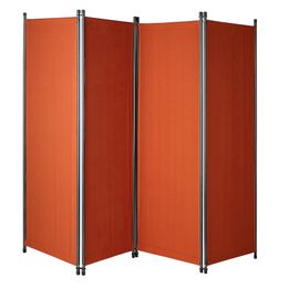 Paravent, B:220cm H:165cm, orange, Angerer FREIZEITM&Ouml;BEL, Acryl, Stahl, Garten, Stellw&auml;nde, "Swingtex", (B/H): ca. 220x165 cm