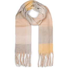 styleBREAKER Damen XXL-Schal "Karo Web Strickschal bunt", grau, Modisch, Obermaterial: 100% Viskose CV., Modet&uuml;cher