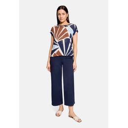 BETTY & CO BETTY & CO Damen Kurzarmshirt "Damen mit Print"nature, braun, Gr. L, Obermaterial: 100% Baumwolle, Shirts