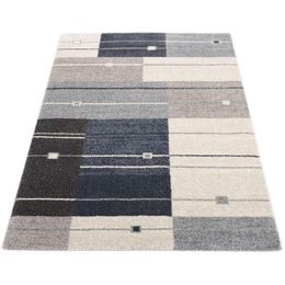 Teppich, B:65cm H:20mm L:130cm, grau, OCI DIE TEPPICHMARKE, Polypropylen (PP), Wohnzimmer, Teppiche, "CASTLE MODENA, auch als L&auml;ufer erh&auml;ltlich",