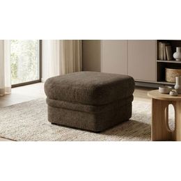 Hocker OTTO HOME, B:60cm H:44cm T:60cm, braun, 100% Polyester, Wohnzimmer, Hocker, "Nyborg", Polsterhocker passend zum Sofa, Breite 60 cm,