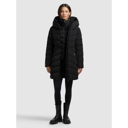 Khujo Damen Steppmantel "DIER 2IN1 (EINSATZ HERAUSNEHMBAR)", schwarz, Gr. L, unifarben, 100% Polyester, M&auml;ntel