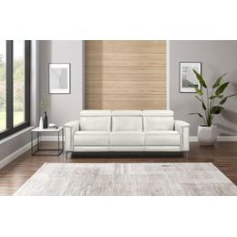 3-Sitzer OTTO HOME, B:222cm H:97cm T:100cm, beige, Kunstleder 100% Polyurethan, Sofas, "LUND,Lederoptik, 222 cm, man. o. elektr. Relaxfunktion in 2