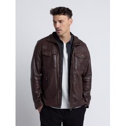 JCC Herren Lederjacke "31025219", braun, Gr. 48, Obermaterial: 100% Lammleder. Futter: 100% Baumwolle. &Auml;rmelfutter: 100% Polyester. Taschenfutter: