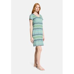 Betty Barclay Damen Sommerkleid "Damen mit V-Ausschnitt"blau, gr&uuml;n, Gr. 36, Obermaterial: 98% Polyester, 2% Elasthan. Futter: 100% Polyester, Kleider