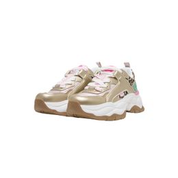 Buffalo Damen Sneaker "Buffalo JUMP ONE", Gr. 38gold, pink multi, Polyurethan, Schuhe
