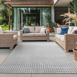 Outdoorteppich, B:160cm H:8mm L:230cm, silber, Ayyildiz Teppiche, Polypropylen (PP), Teppiche, "NOVA 1201 , auch als L&auml;ufer und Rund", Material aus