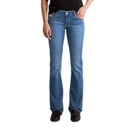 Marc O'Polo Damen Bootcut-Jeans "aus Bio-Baumwoll-Stretch"medium blau, Gr. 32, MARC O'POLO DENIM, unifarben, Obermaterial: 94% Baumwolle, 4% Elastomultiester, 2%