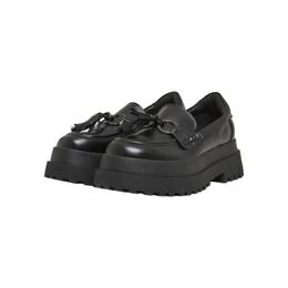 Buffalo Damen Loafer "Buffalo PLUTO LOAFER", Gr. 38schwarz, Leder, unifarben, Schuhe