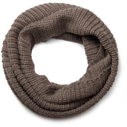 styleBREAKER Damen Strickschal "Unifarbener Feinstrick Loop", grau, Modisch, Obermaterial: 100% Polyacryl PAN., Modet&uuml;cher