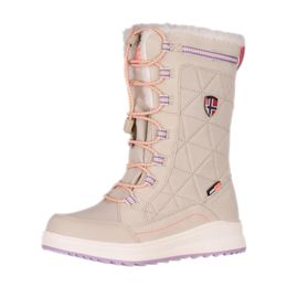 Trollkids Damen Winterstiefel "GIRLS ARENDAL WINTER BOOTS PRO", Gr. 32sandstone, soft lila, vivid orange, Synthetik, Schuhe, wasserdicht, mit