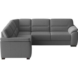 Sit & More Ecksofa SIT & MORE, B:255cm H:88cm T:225cm, grau, 95% Polyester, 9% Polyamid, Wohnzimmer, Sofas, "Montego L-Form, B: 256 cm, gro&szlig;e Stoffauswahl,