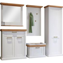 Garderoben-Set OTTO HOME, B:216cm H:193cm T:38cm, wei&szlig;, Holzwerkstoff, MDF, Flur, Kastenm&ouml;bel-Sets, "Tara", UV-Lack auf Wasserbasis