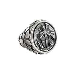 Reytel Ring 'Saint Michael' Herren Gr&ouml;&szlig;e 71 silber