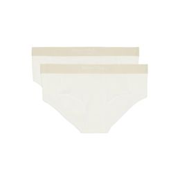 Marc O'Polo Marc O'polo Slip 'Iconic Rib' Damen Gr&ouml;&szlig;e S beige / wei&szlig;