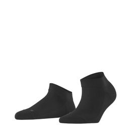 Falke Damen Sneakersocken "Sensitive London", Gr. 39, schwarz, Obermaterial: 95% Baumwolle CO. 3% Polyamid PA. 2% Elasthan EL., glatt, Socken