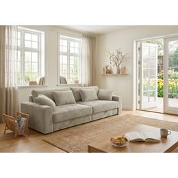 Jockenh&ouml;fer Big-Sofa, B:284cm T:113cm, beige, JOCKENH&Ouml;FER GRUPPE, Korpus: 100% Polyester;Kissen: 100% Polyester, Sofas, "Space XL, B: 284 cm", Mega-Sofa mit