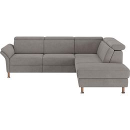 Ecksofa OTTO HOME, B:259cm H:85cm T:227cm, grau, 100% Polyester, Wohnzimmer, Sofas, "Calypso L-Form", mit Relaxfunktion motorisch im Sofa 2,5- Sitzer
