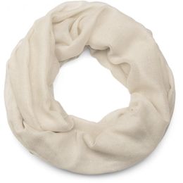 styleBREAKER Damen Loop "Loop mit Glitzer unifarben", beige, Modisch, Obermaterial: 100% Viskose CV., Modet&uuml;cher
