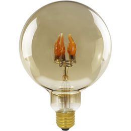 Segula LED-Filament "LED Globe 125 up smokey grau, E27", L:18cm &Oslash;:12,5cm, gold, Leuchtmittel