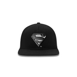 logoshirt M&auml;dchen Baseball Cap "DC Superman Logo Schwarz", schwarz, unifarben, 100% Baumwolle, Caps, mit 3D-Relief-Effekt-Stickerei
