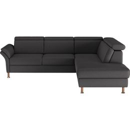 Ecksofa OTTO HOME, B:259cm H:85cm T:227cm, grau, 100% Polyester, Wohnzimmer, Sofas, "Calypso L-Form", mit Relaxfunktion motorisch im Sofa 2,5- Sitzer